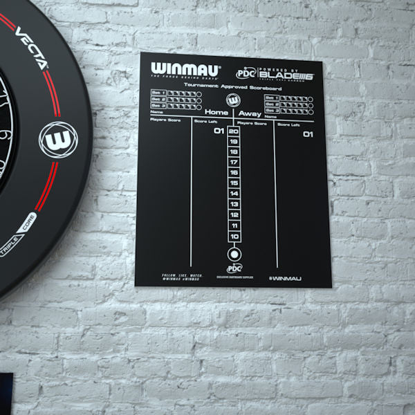 Double-sided Scoreboard by Winmau – British Darts