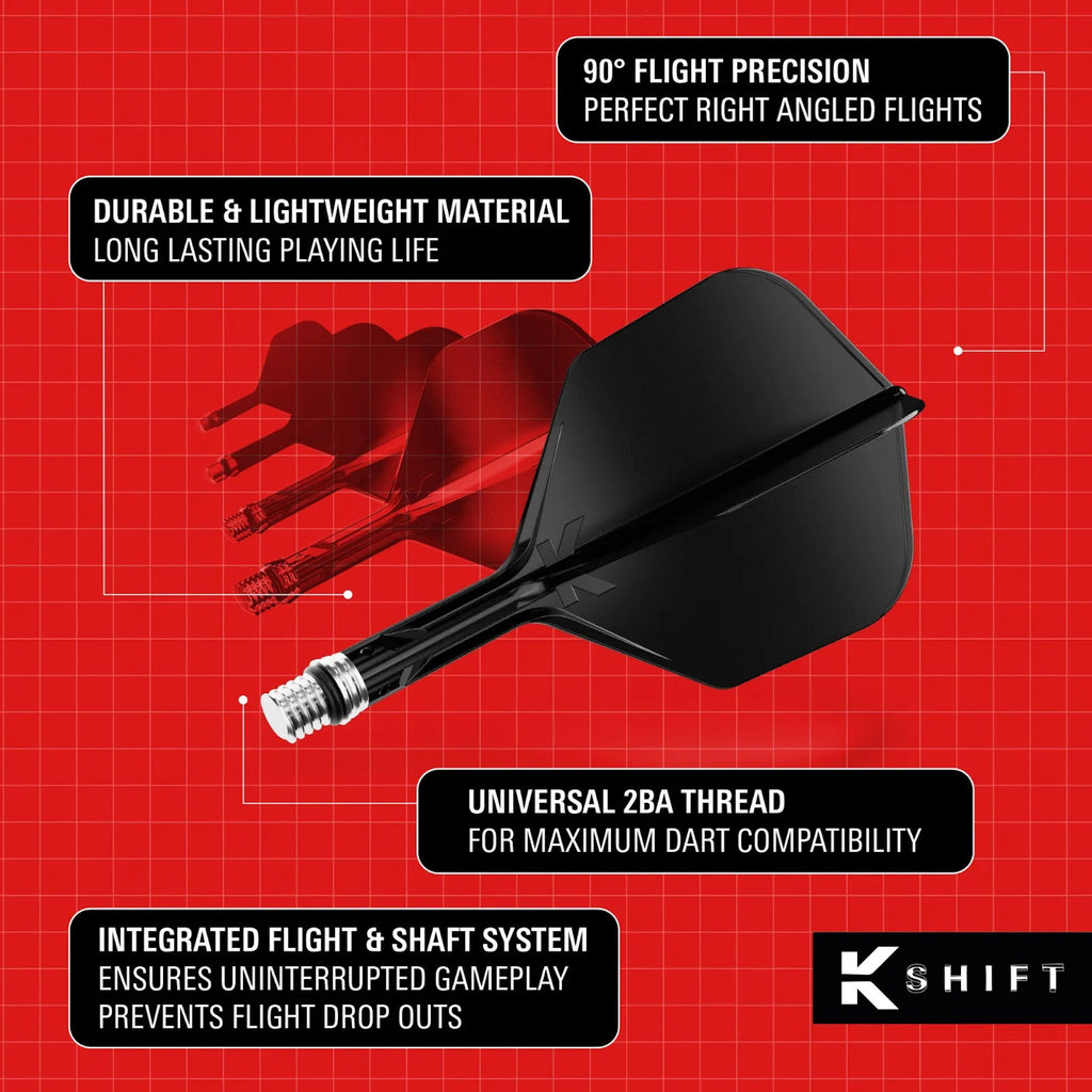 K-Shift No.6 Flight & Shaft Black – British Darts