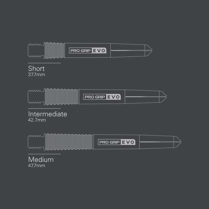 Pro Grip EVO Aluminium, Nylon Shafts – British Darts