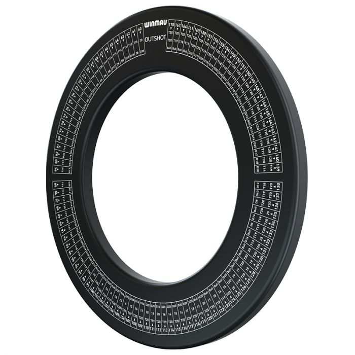 Winmau Out Chart Black Surround - Dartboard Protection for Home & Club ...
